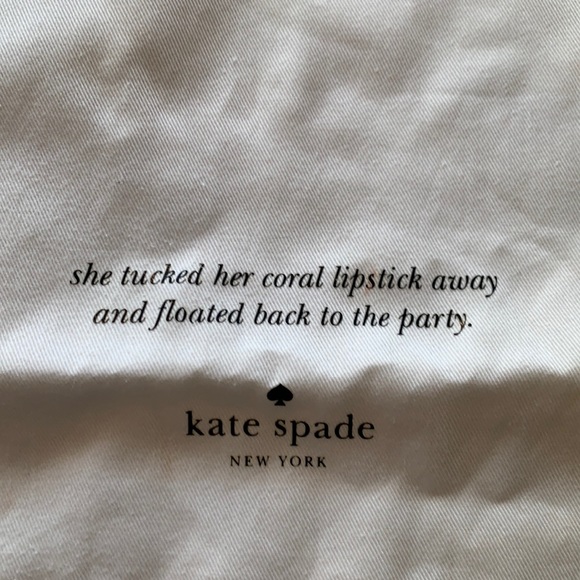 kate spade | Bags | Kate Spade Dust Cover Bag Size Approx 2x8 | Poshmark